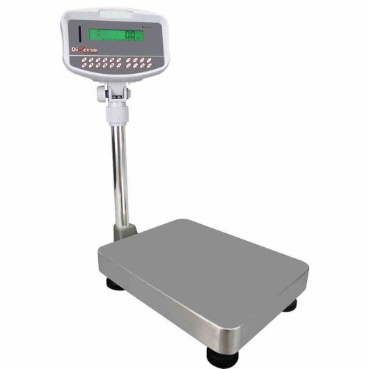 Bascule électronique professionnelle inox avec colonne, 32Kg x 1g